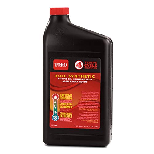 TORO Full Synthetic SAE 10W-30 4-Cycle Engine Oil 32 Ounce Bottle 138 ...
